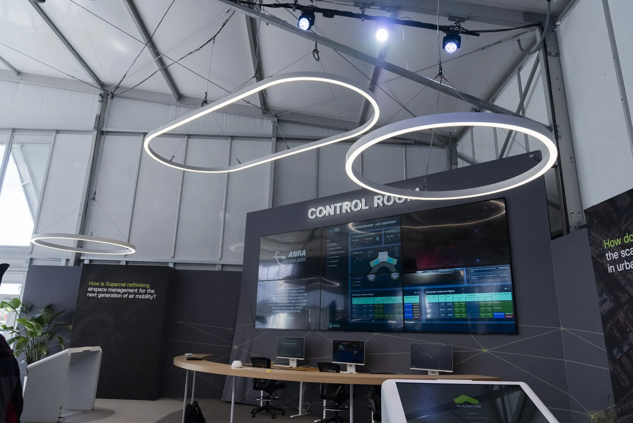 Astonishing LED Ring Lights for the Convention Center